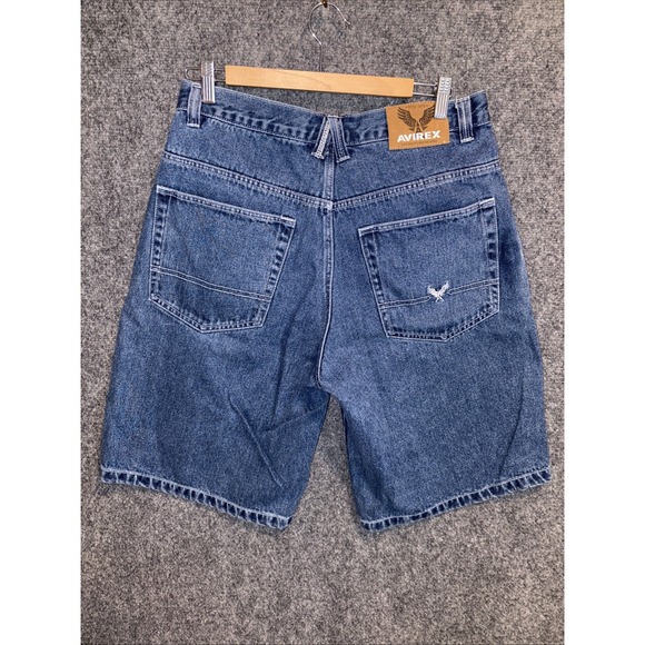 Avirex | Shorts | Vintage Avirex Shorts Mens Size 34 Blue Denim Jorts ...